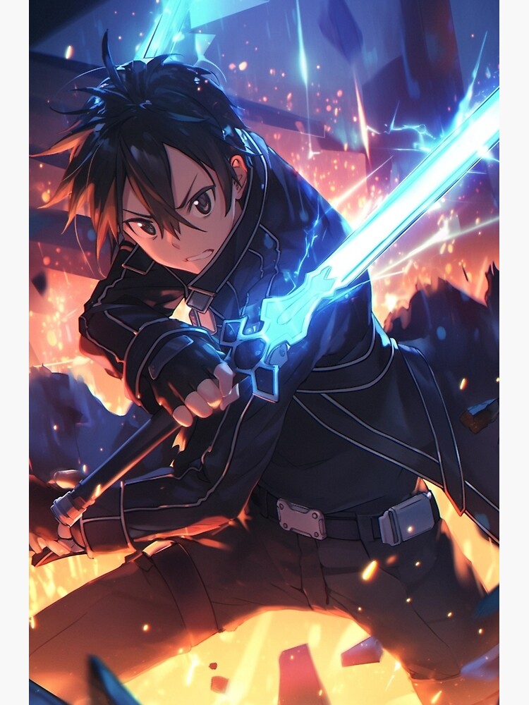 "Kirito" Poster for Sale by jinwooo | Redbubble