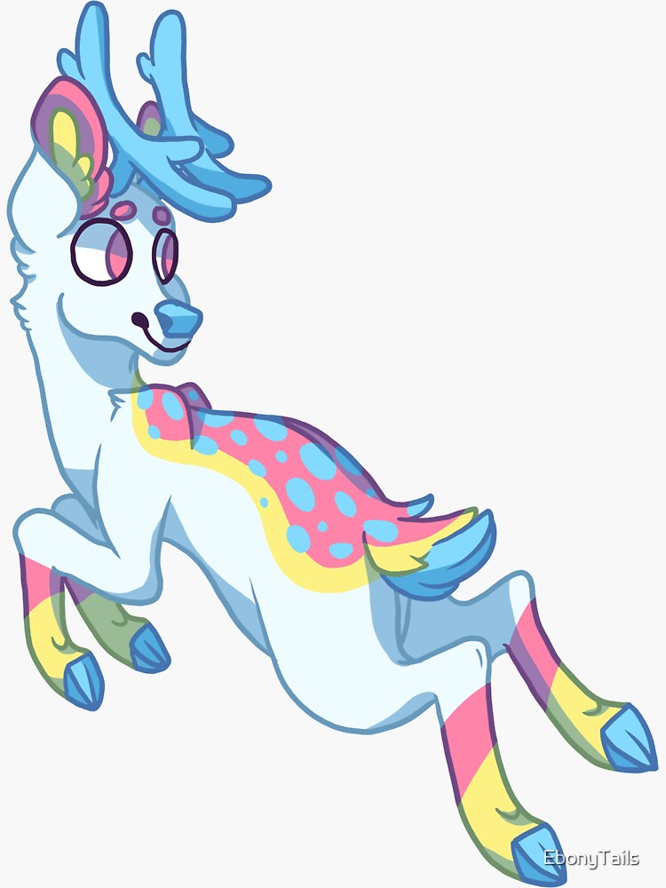"Pan Deer" Sticker for Sale by EbonyTails | Redbubble