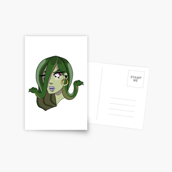 "Self Made Gorgon" Postcard by Serquett | Redbubble
