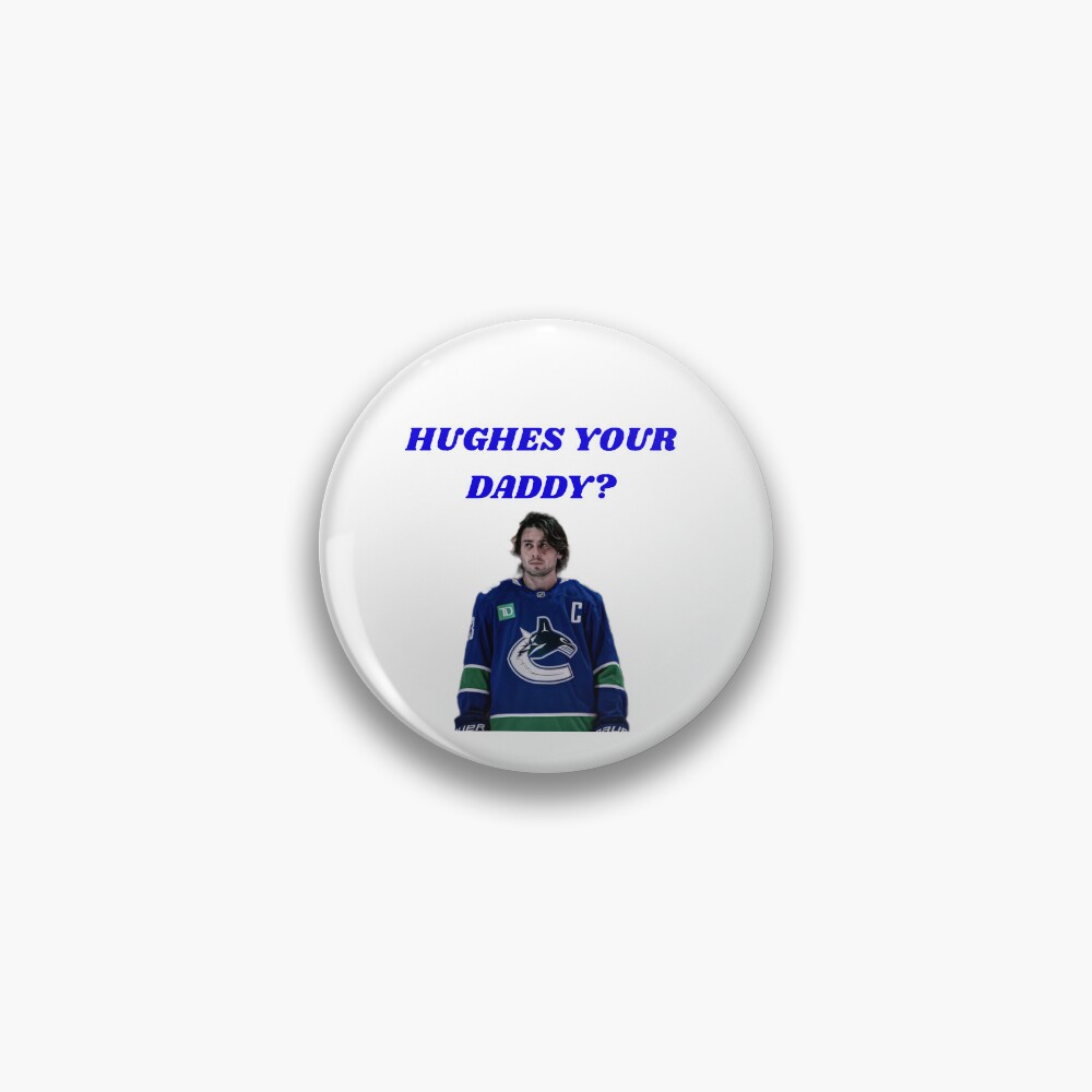 "Quinn Hughes | Hughes Your Daddy?" Sticker for Sale by ryryhossler08 ...