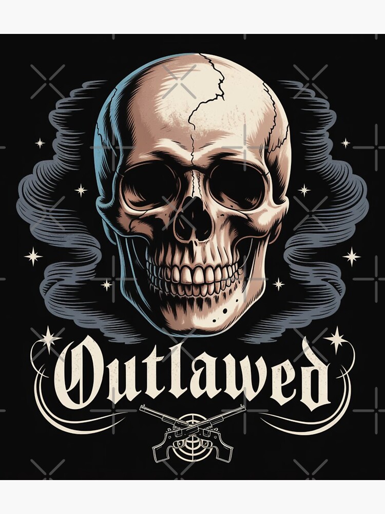 "Outlawed" Sticker for Sale by Leesondesign | Redbubble