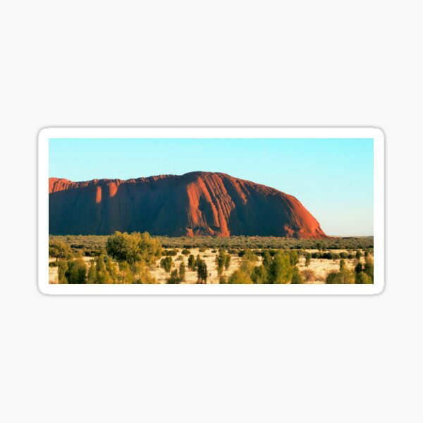 "Lighting The Rock - Uluru" Sticker by Moments-In-Time | Redbubble
