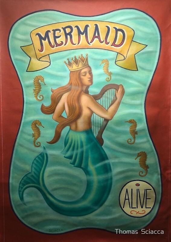 "Mermaid Banner" by Thomas Sciacca | Redbubble