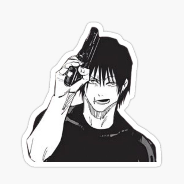 "Toji jjk gun anime" Sticker for Sale by yomama157 | Redbubble