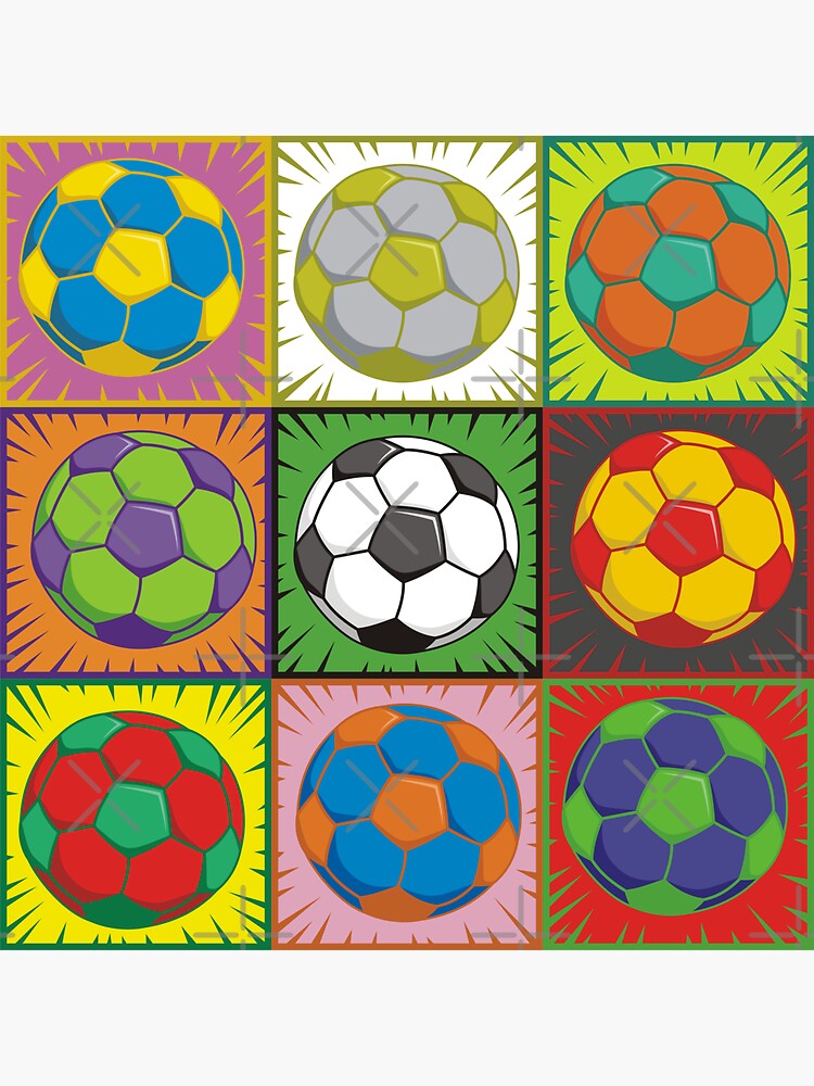 "Soccer (Football) Pop Art" Sticker for Sale by MBK13 | Redbubble