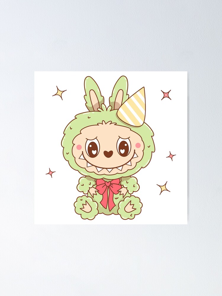 "Labubu - THE MONSTERS Tasty Macarons Vinyl Face - Popmart" Poster for ...