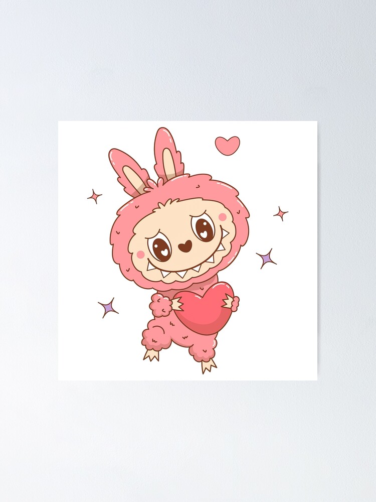 "Labubu - THE MONSTERS Tasty Macarons Vinyl Face - Popmart" Poster for ...