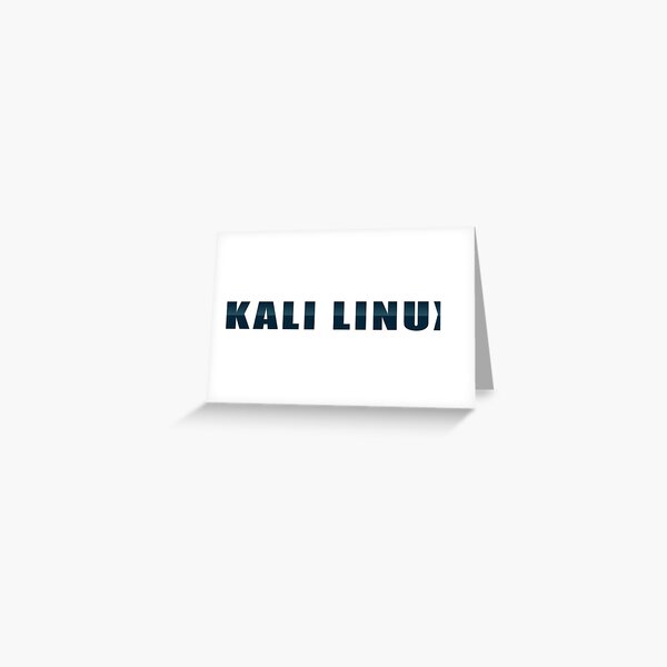 "Kali Linux Text Logo" Greeting Card for Sale by Destructors2017 ...