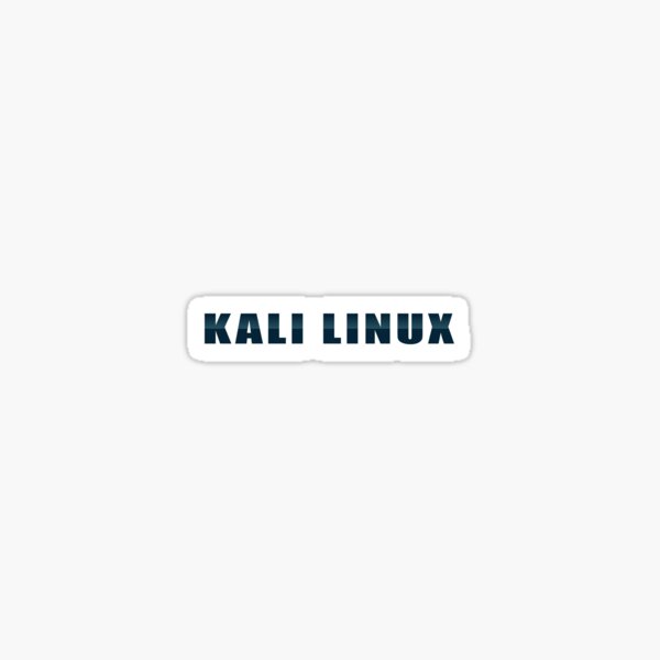 "Kali Linux Text Logo" Sticker by Destructors2017 | Redbubble