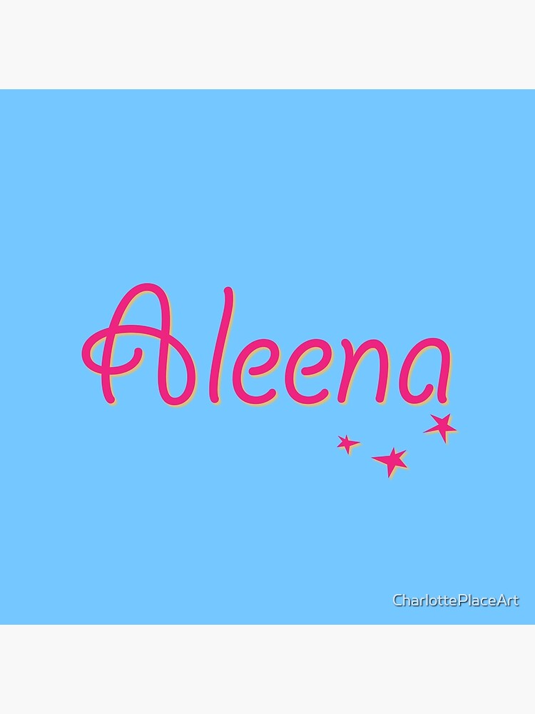 Aleena Name Logo