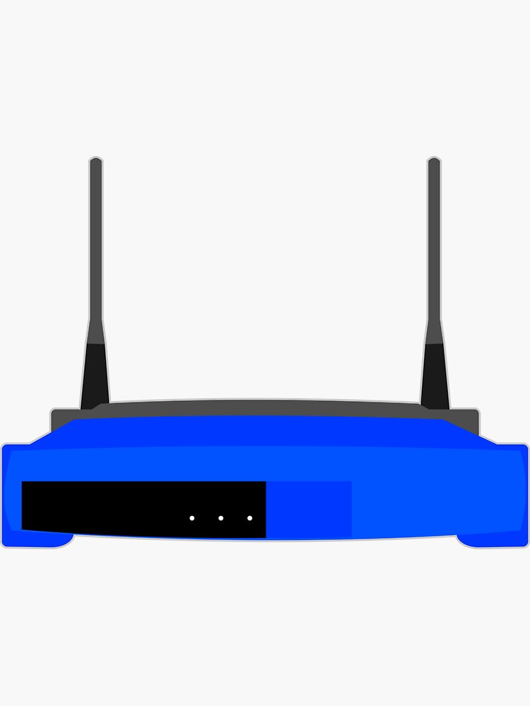 "pc wlan router" Sticker for Sale by MisterSmithers | Redbubble