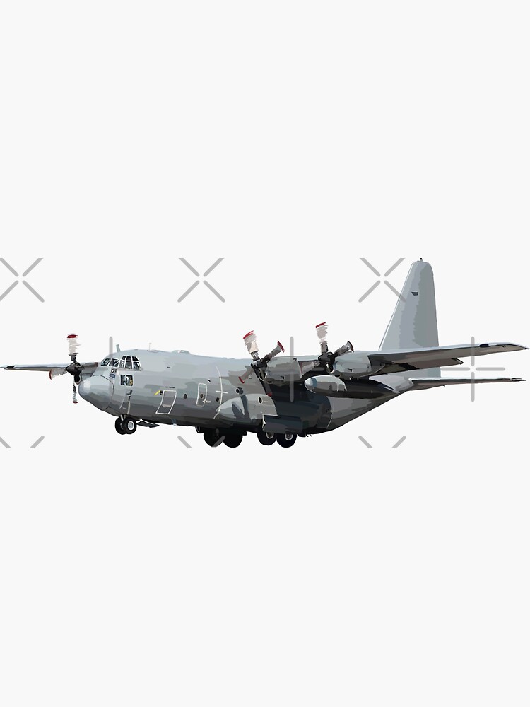 "C-130 Hercules" Sticker for Sale by sibosssr | Redbubble