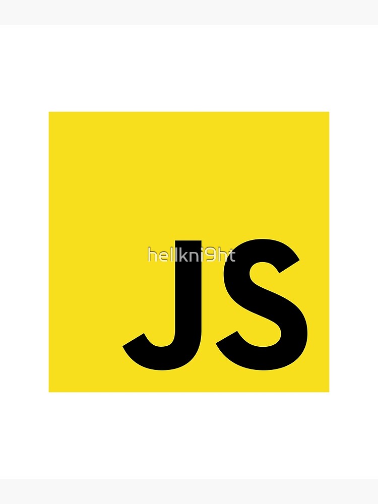"JavaScript Official Logo (Yellow)" Poster for Sale by hellkni9ht ...