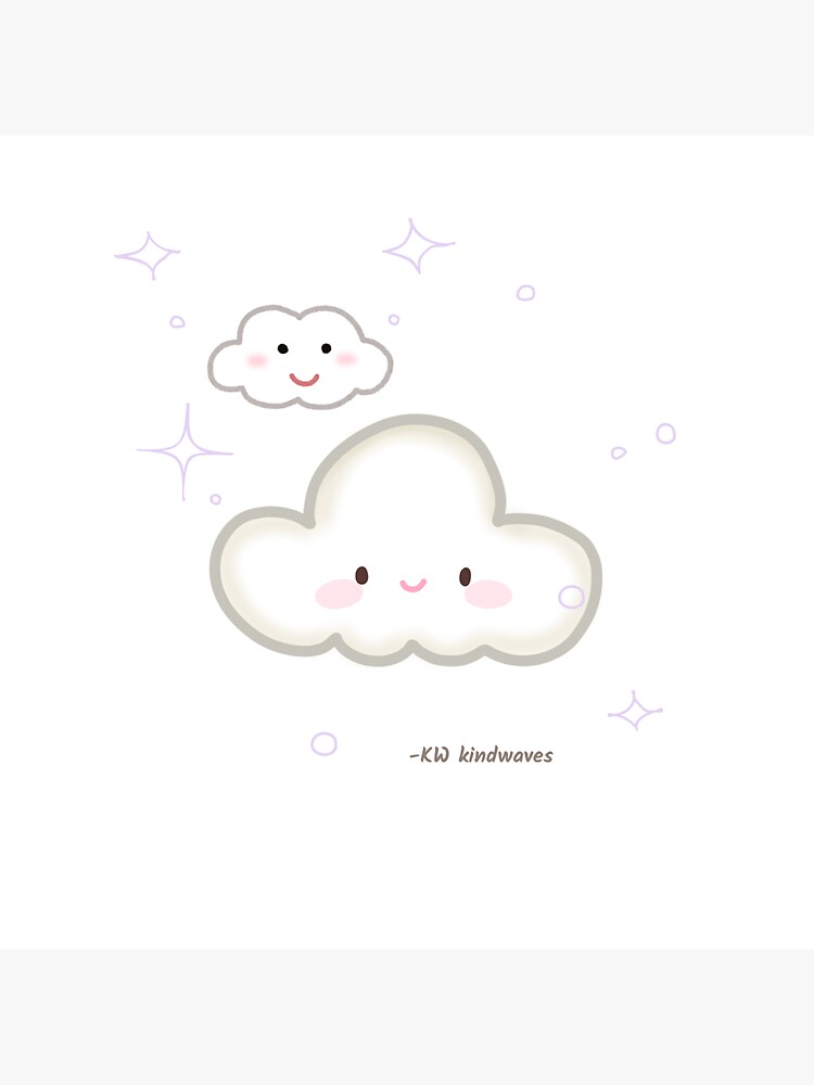"Cozy Cloud Friends – Cute Minimal Cloud Illustration for Kids and ...