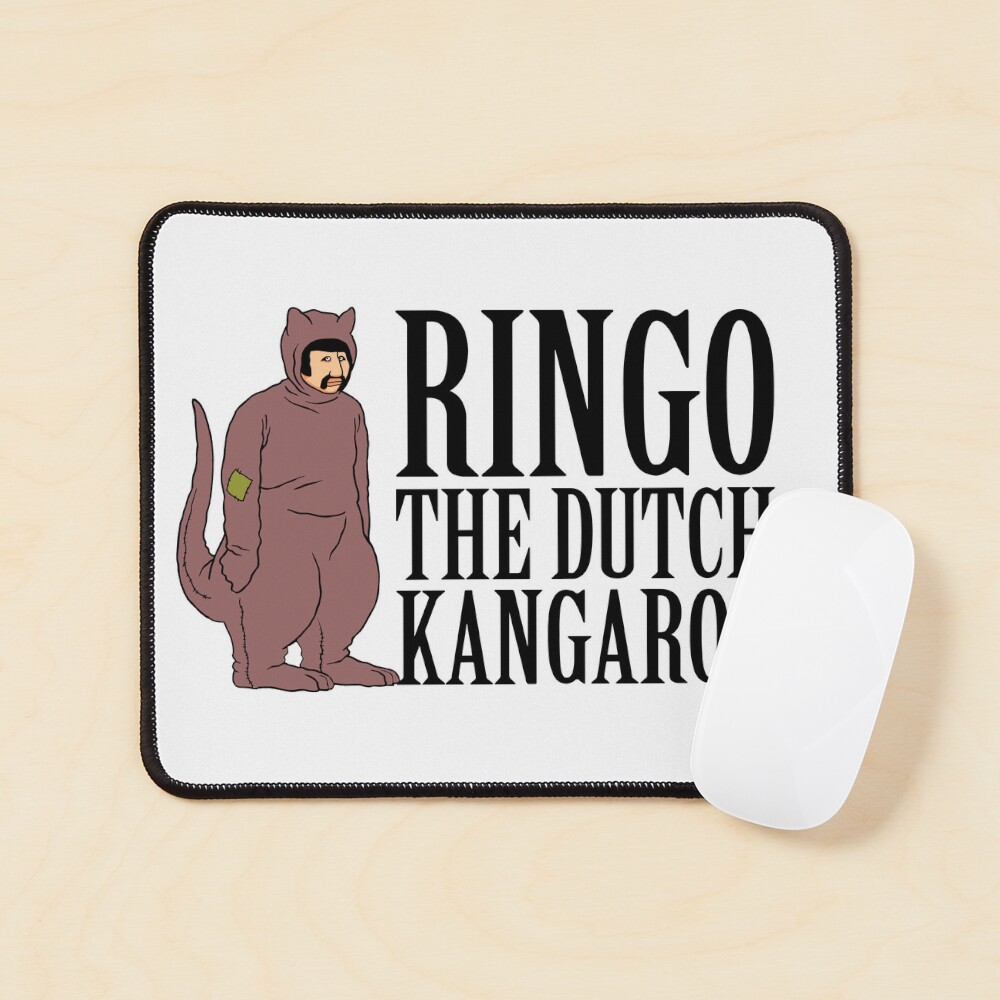"Ringo the Dutch Kangaroo - Ringo title - Black letters" Sticker for ...