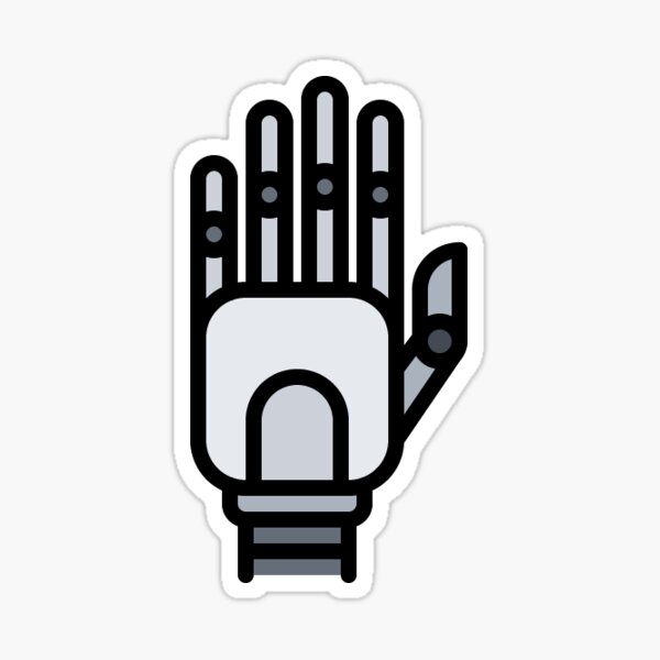 "Robot Hand Sticker" Sticker for Sale by LS-print | Redbubble