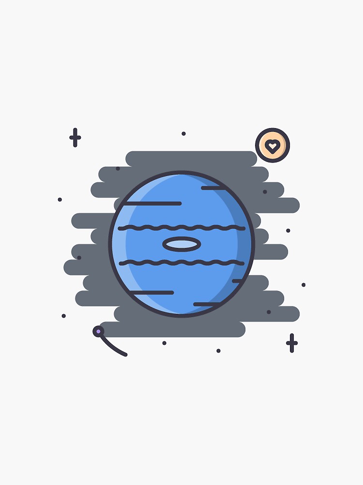 "Neptune Sticker" Sticker by LS-print | Redbubble