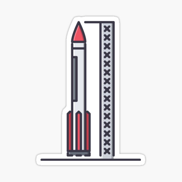 "Rocket Launch Sticker" Sticker for Sale by LS-print | Redbubble
