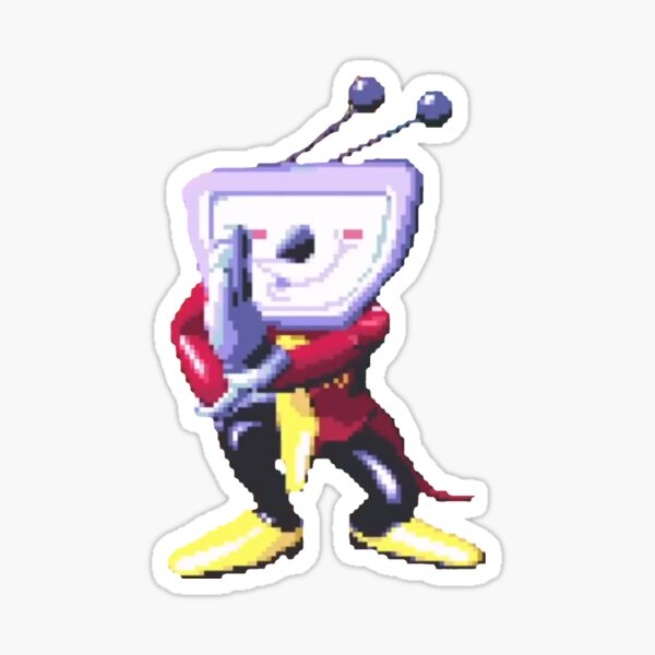 "Deltarune Mr. Tenna Get-a-load-of-this-guy pose" Sticker for Sale by ...