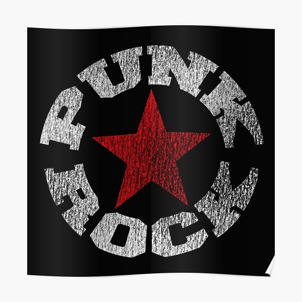 "punk" Poster for Sale by martianred | Redbubble