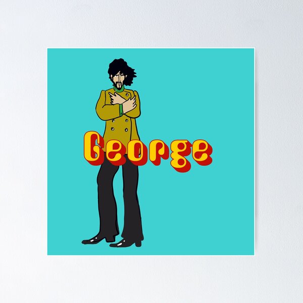 "George Harrison Yellow submarine character cartoon cult movie " Poster ...