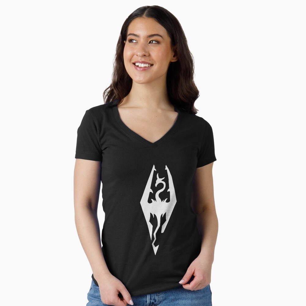 "Dragonborn white" Essential T-Shirt for Sale by SilverOne3 | Redbubble