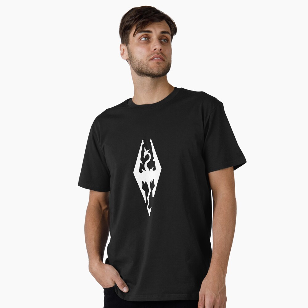 "Dragonborn white" Essential T-Shirt for Sale by SilverOne3 | Redbubble