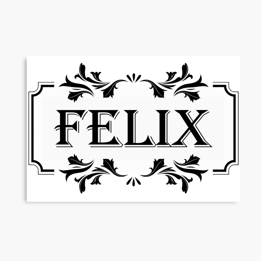 "Frame Name Felix" Canvas Print by PM-Names | Redbubble