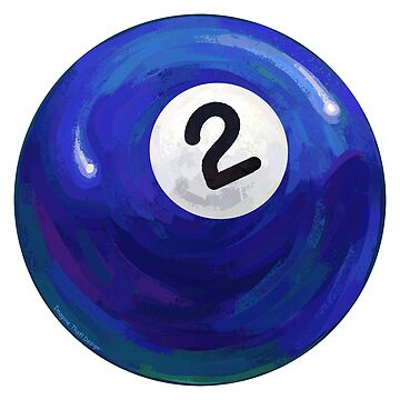 "Billiards 2 Ball" Sticker for Sale by ImagineThatNYC | Redbubble