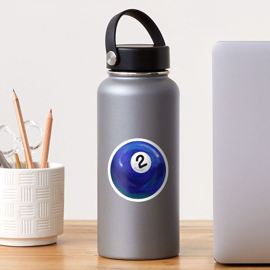 "Billiards 2 Ball" Sticker for Sale by ImagineThatNYC | Redbubble