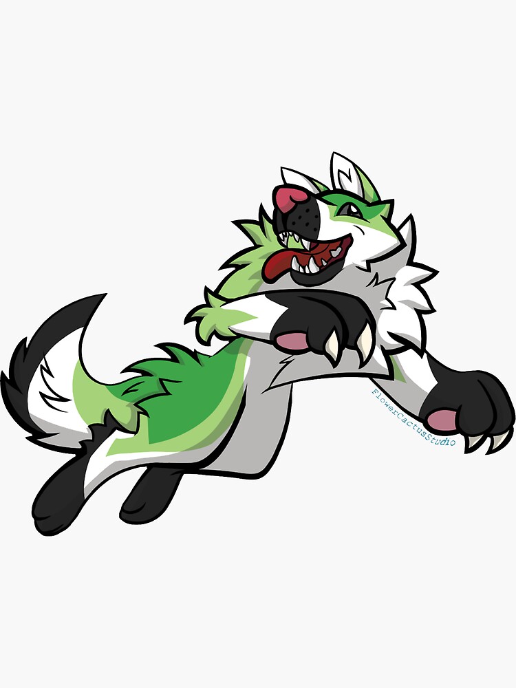 "Aromantic Werewolf (Mythical Pride Collection)" Sticker for Sale by ...