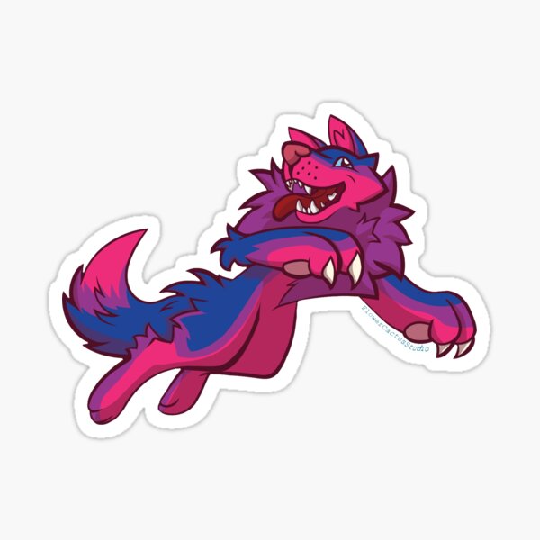 "Bi Werewolf (Mythical Pride Collection)" Sticker for Sale by ...