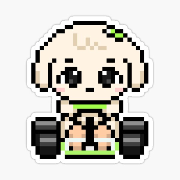 "Minive Pixel Kart - Ganganji (An Yujin)" Sticker for Sale by ...