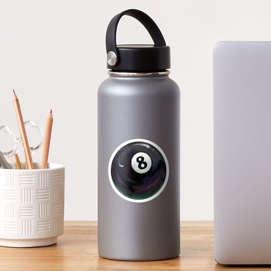 "Billiards 8 Ball" Sticker for Sale by ImagineThatNYC | Redbubble