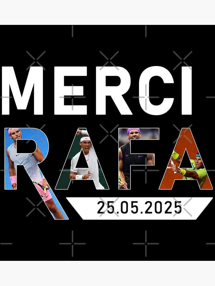 "Merci Rafa Rafael Nadal Roland Garros 2025" Photographic Print for ...