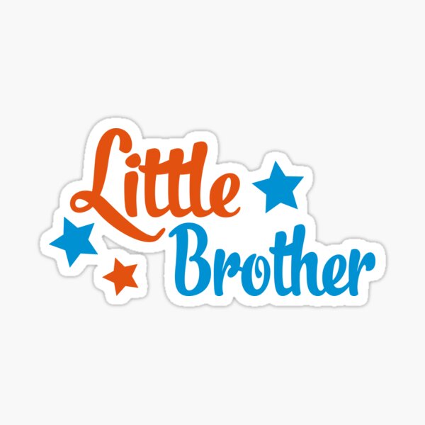 "Little brother" Sticker for Sale by Vectorqueen | Redbubble