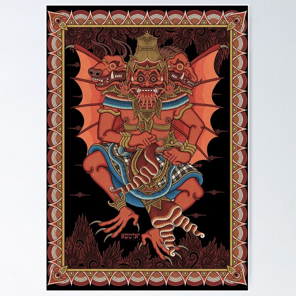 "Asmodeus Balinese Kamasan" Poster for Sale by svthyp | Redbubble