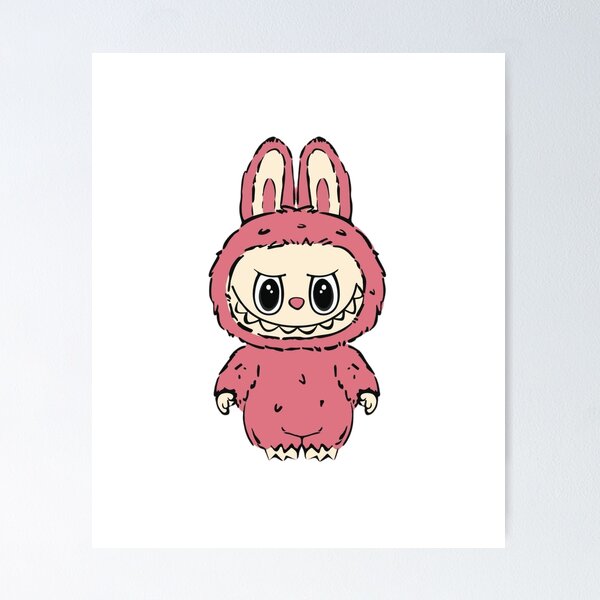"Labubu Full Body Pink Character" Poster by Justsmilling | Redbubble