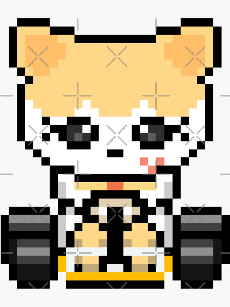 "Minive Pixel Kart - Cheez (Liz)" Sticker for Sale by EchologyArt ...
