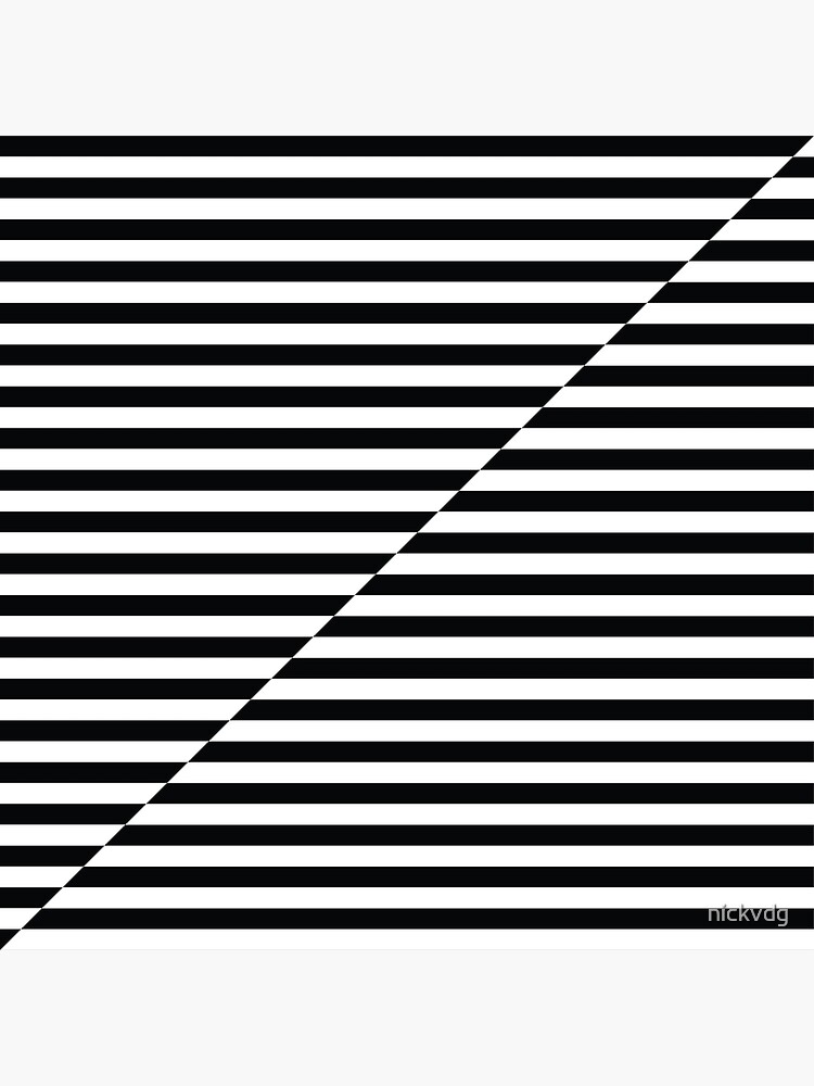 "split lines - op art" Poster for Sale by nickvdg | Redbubble
