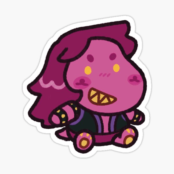 "Susie Plush Chibi - Deltarune" Sticker by miroimirage | Redbubble