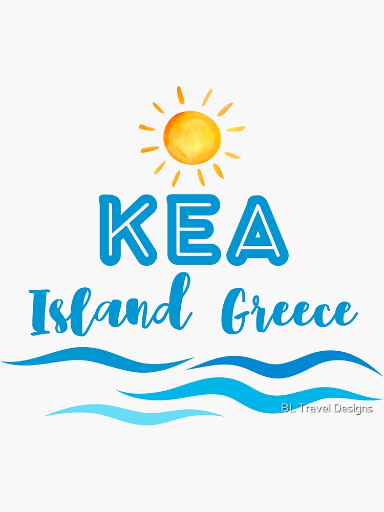 "KEA Island Greece" Sticker for Sale by BjornLundstrom | Redbubble
