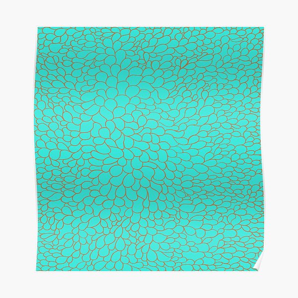 "Turqouise Zentangle" Poster by JorWill | Redbubble