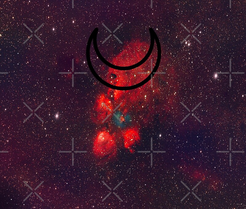 "Cat paw Moon Galaxy" by KamehamehAsh | Redbubble