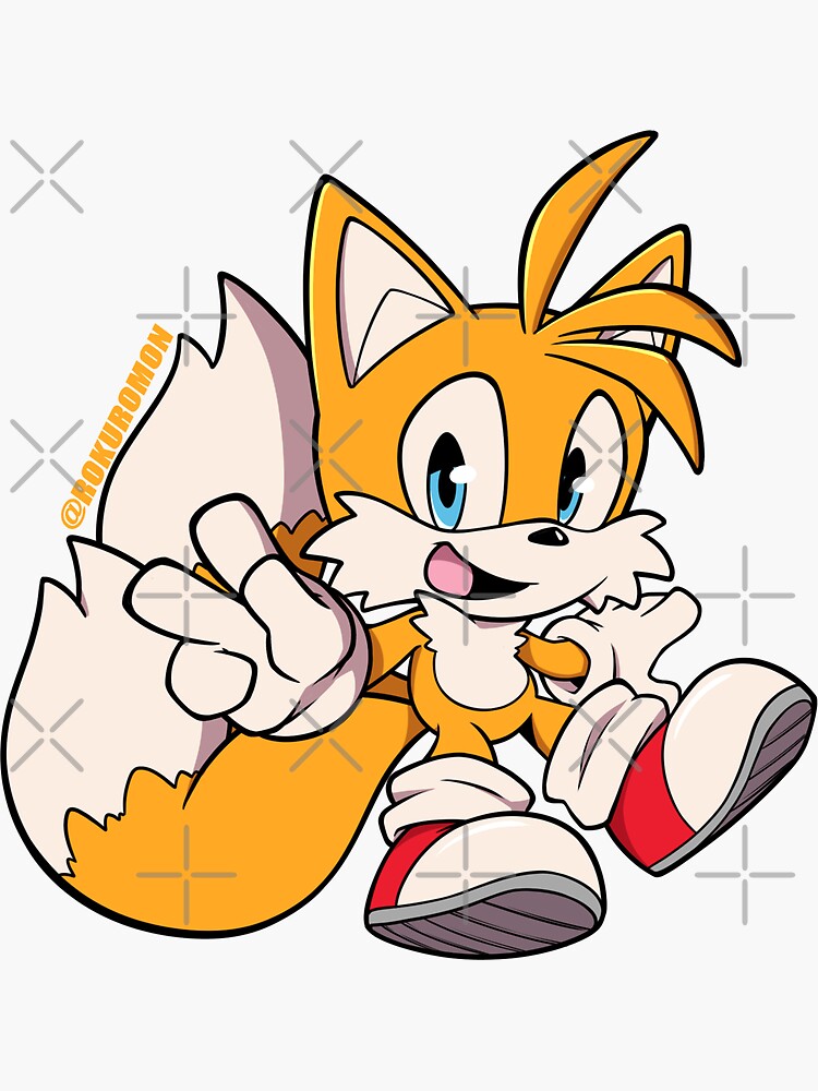 "Tails Chibi" Sticker for Sale by ElZorroyElLobo | Redbubble