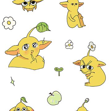 "Yellow Pikmin Sticker Sheet" Sticker for Sale by Awtum | Redbubble
