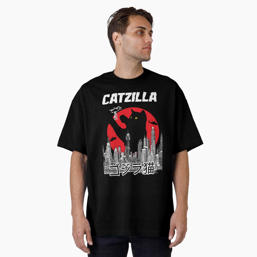 "Catzilla" Essential T-Shirt for Sale by Le-Freak | Redbubble