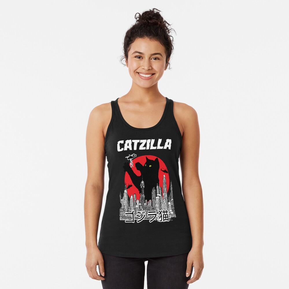 "Catzilla" Essential T-Shirt for Sale by Le-Freak | Redbubble