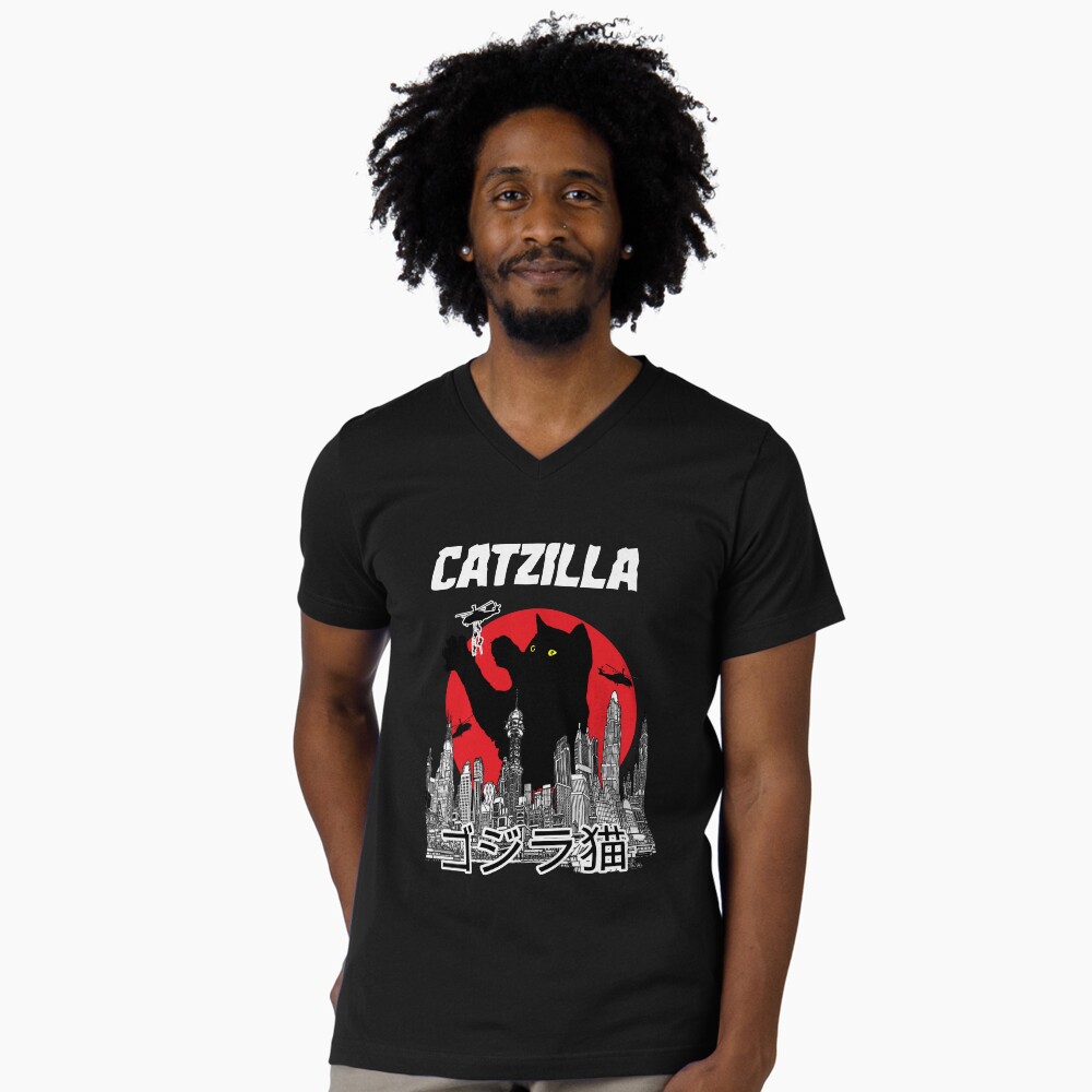 "Catzilla" Essential T-Shirt for Sale by Le-Freak | Redbubble
