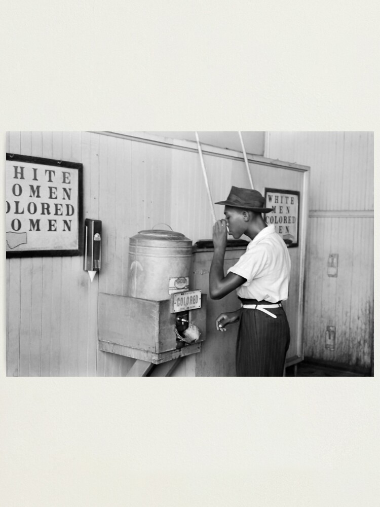 "Segregated Drinking Fountain 1939 - Civil Rights Photo " Photographic ...